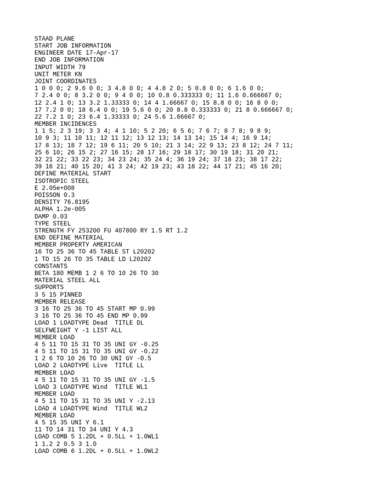 Structural Analysis Data | PDF