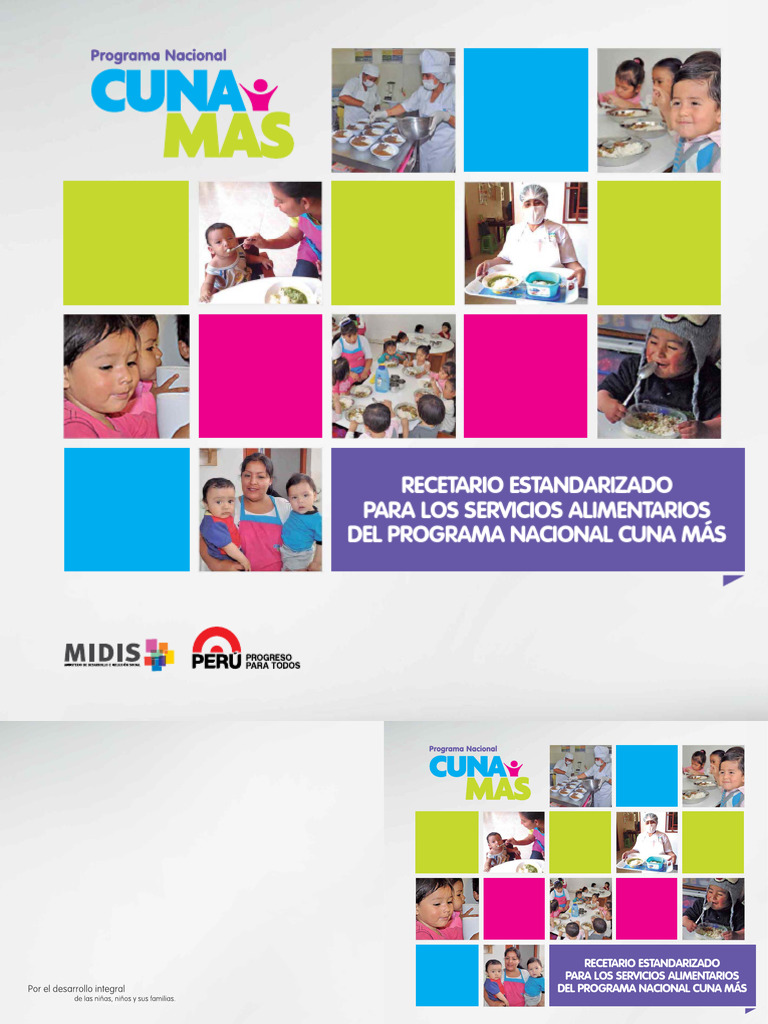 Recetario para Servicios Alimentarios Cuna Mas 2015 | PDF | Batata | Quinua