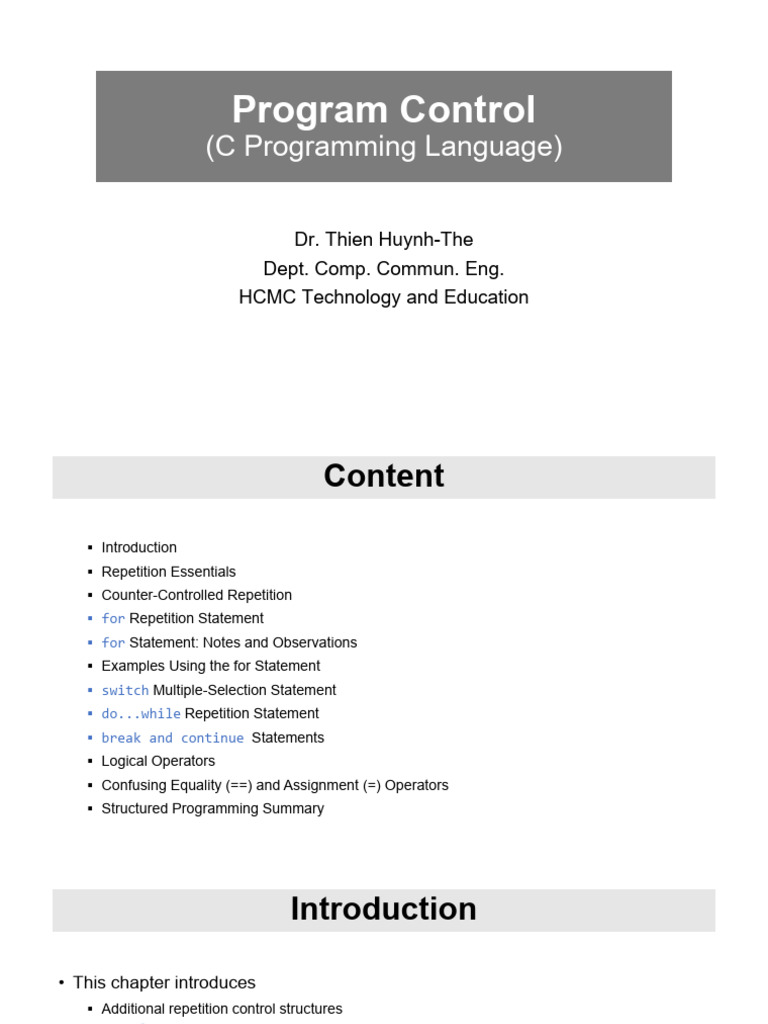 Lecture 04 | PDF | Control Flow | Computer Science