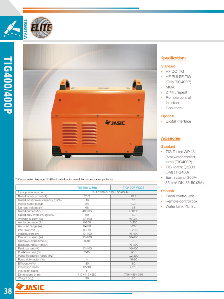 10 and 11 JASIC TIG 400 W398 | PDF | Welding | Construction