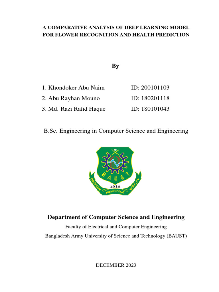 Deep Learning for Flower Recognition | PDF | Deep Learning | Artificial ...