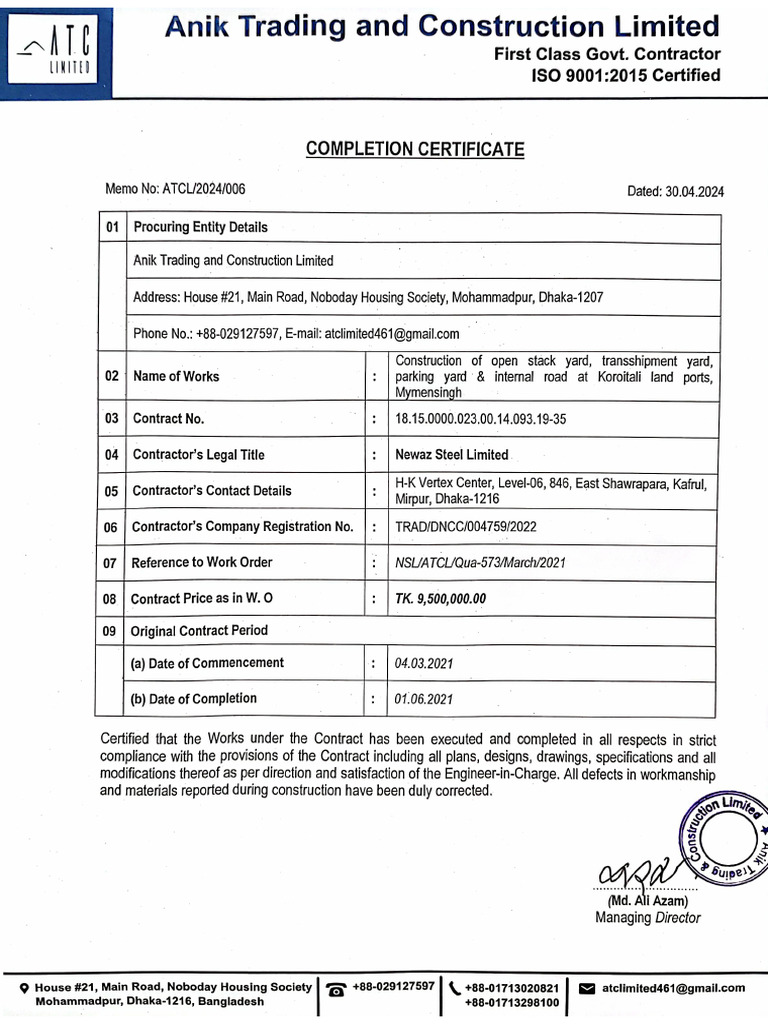 Anik Trading Certificate 10-01-2024 15.42 | PDF