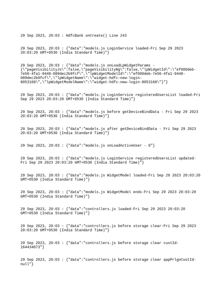 HdfcLogs_20_june_23 | PDF | Computer File Formats | Computer Data