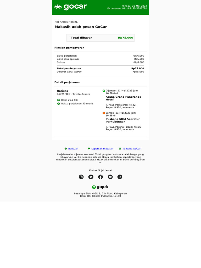 Berangkat (Hotel - PPSDMAP) | PDF