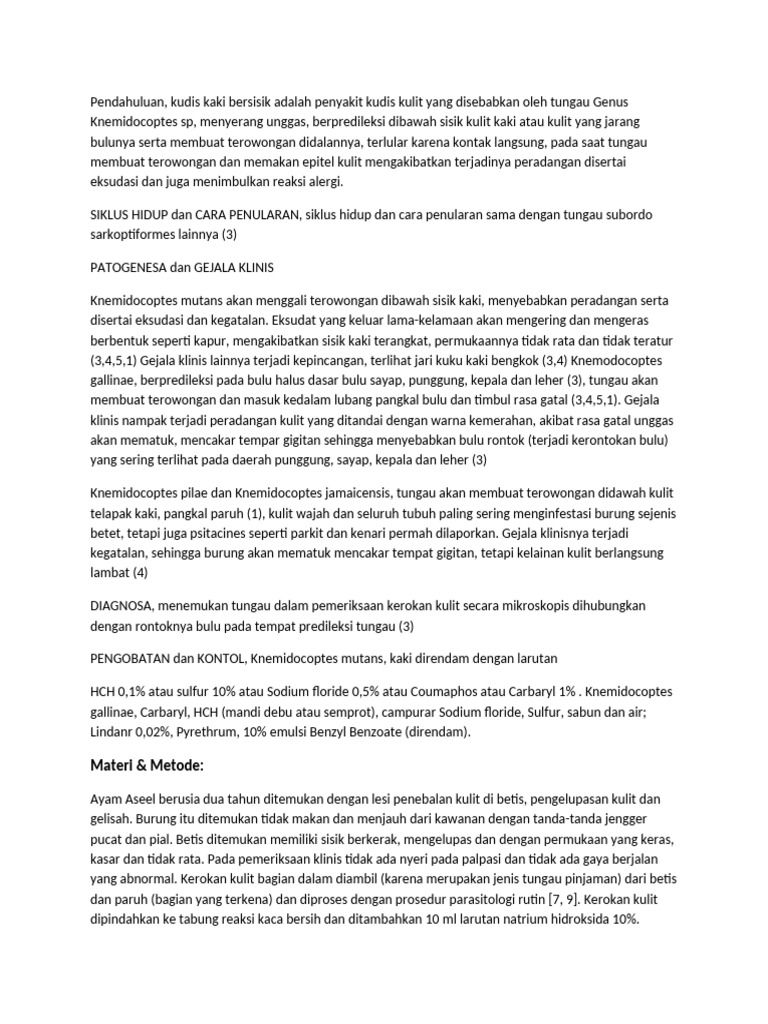 Bahan Bacaan - Tugas Parasit | PDF