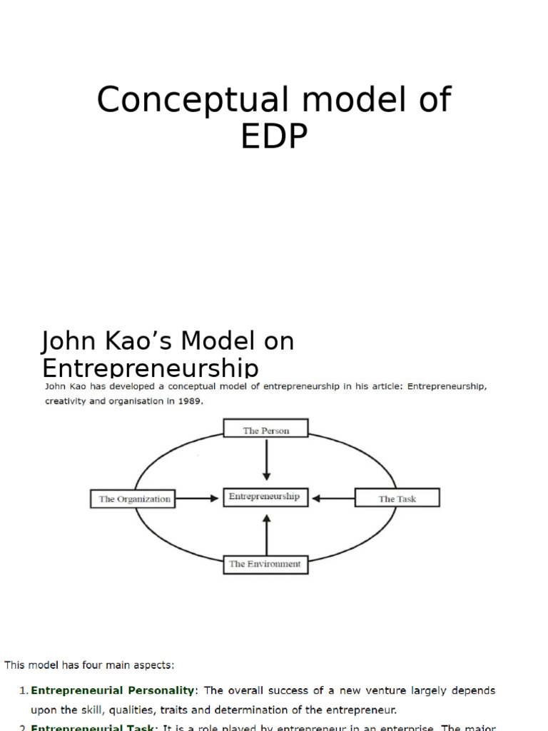 Conceptual Model of EDP | PDF