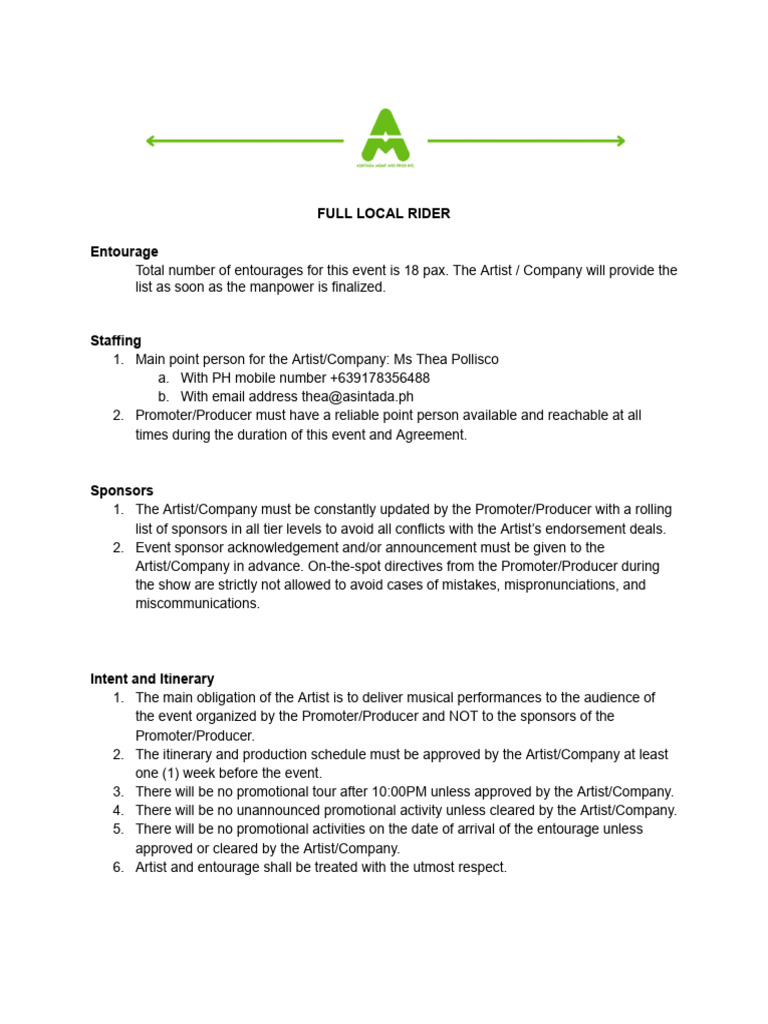 Asintada PH Rider Skusta Clee October 26 Bicol | PDF | Meal | Drink