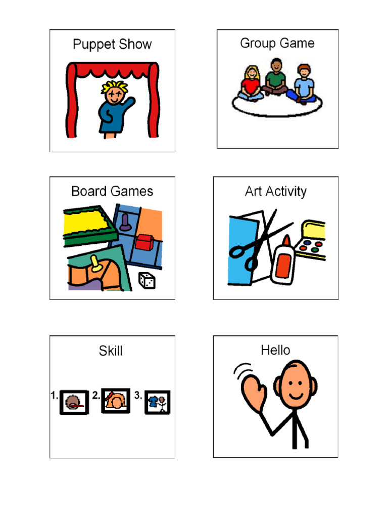 Visual-Schedule-Pictures | PDF