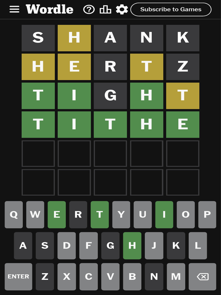 Wordle - The New York Times 4 | PDF