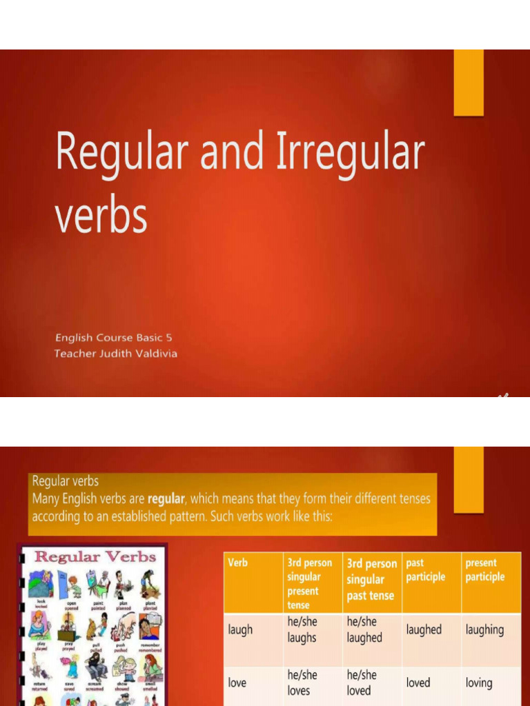 Regular Irregular Verb | PDF