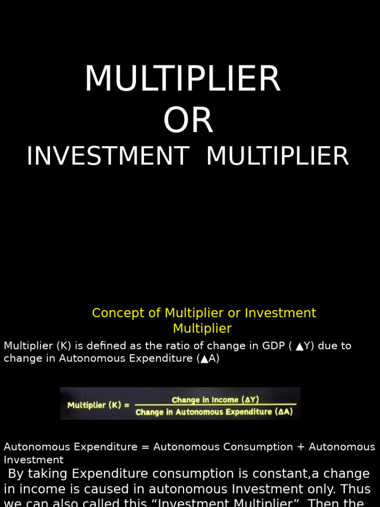 Rohit 2491008 Investment Multiplier | PDF | Fiscal Multiplier ...