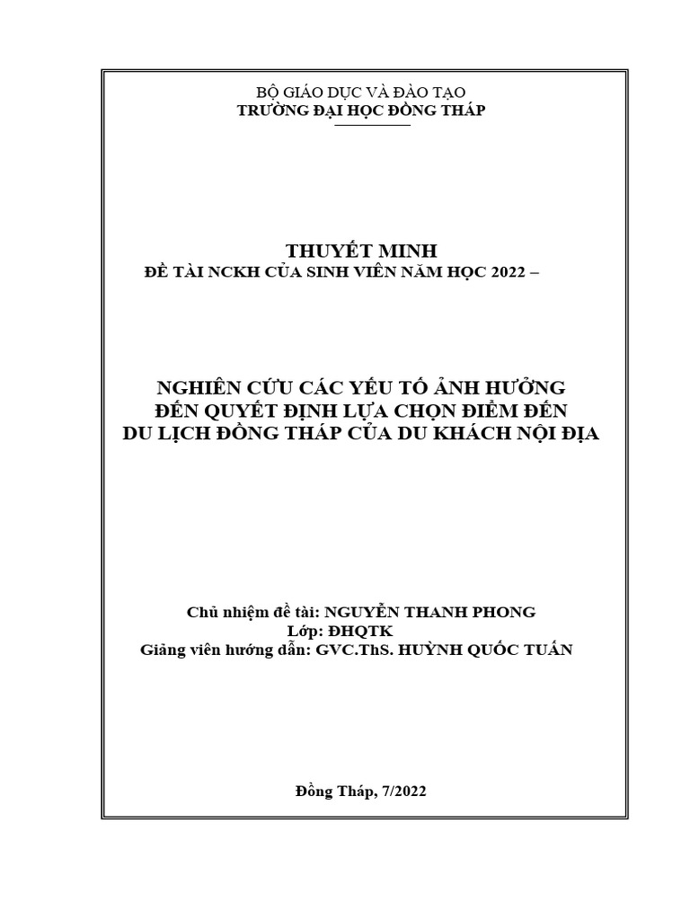 Nguyen Thanh Phong. | PDF