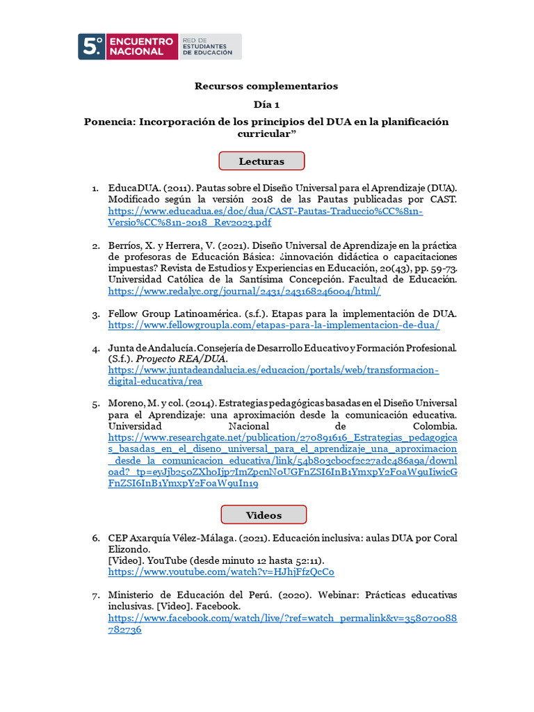 Recursos complementarios-DÍA 1 | PDF | Aprendizaje | Modificación de comportamiento