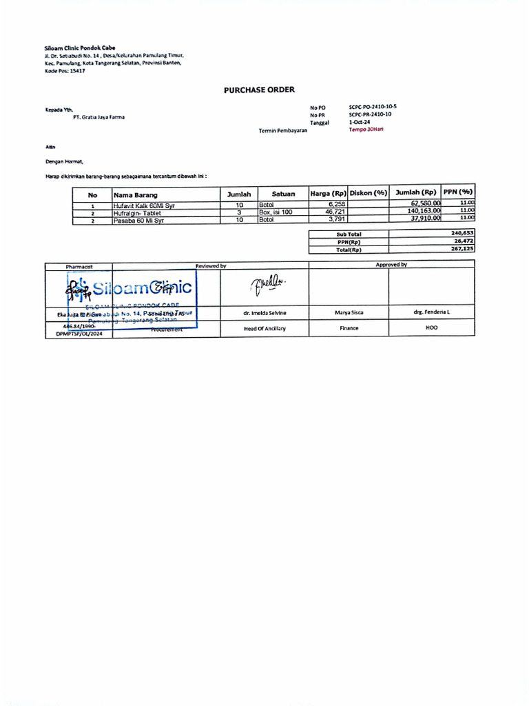 Po Gjf Scpc Oktober 2024 | PDF