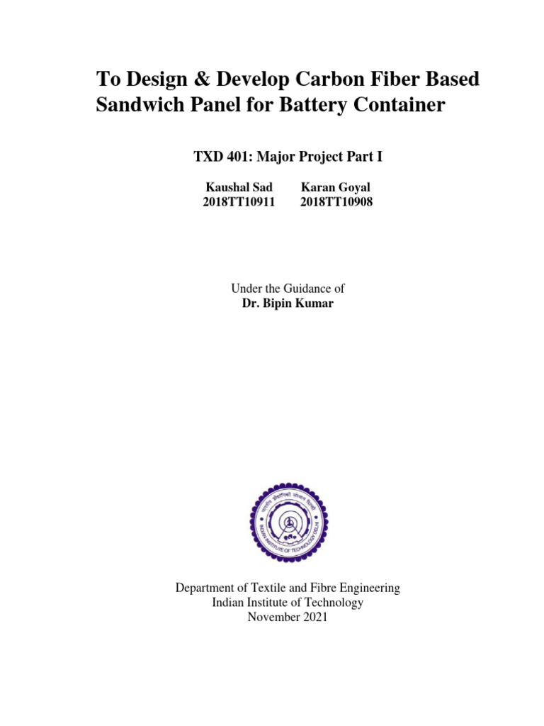 BTP Final Report_Karan and Kaushal | PDF | Bending | Composite Material