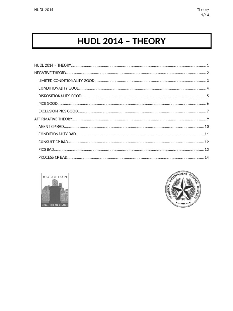 HUDL Theory | PDF