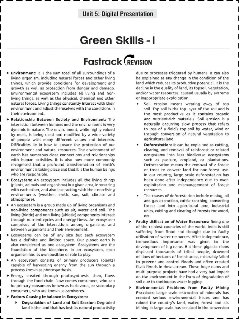 green skills questionnaire | PDF