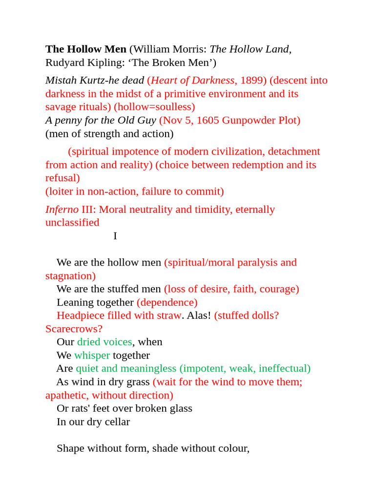 The Hollow Men | PDF