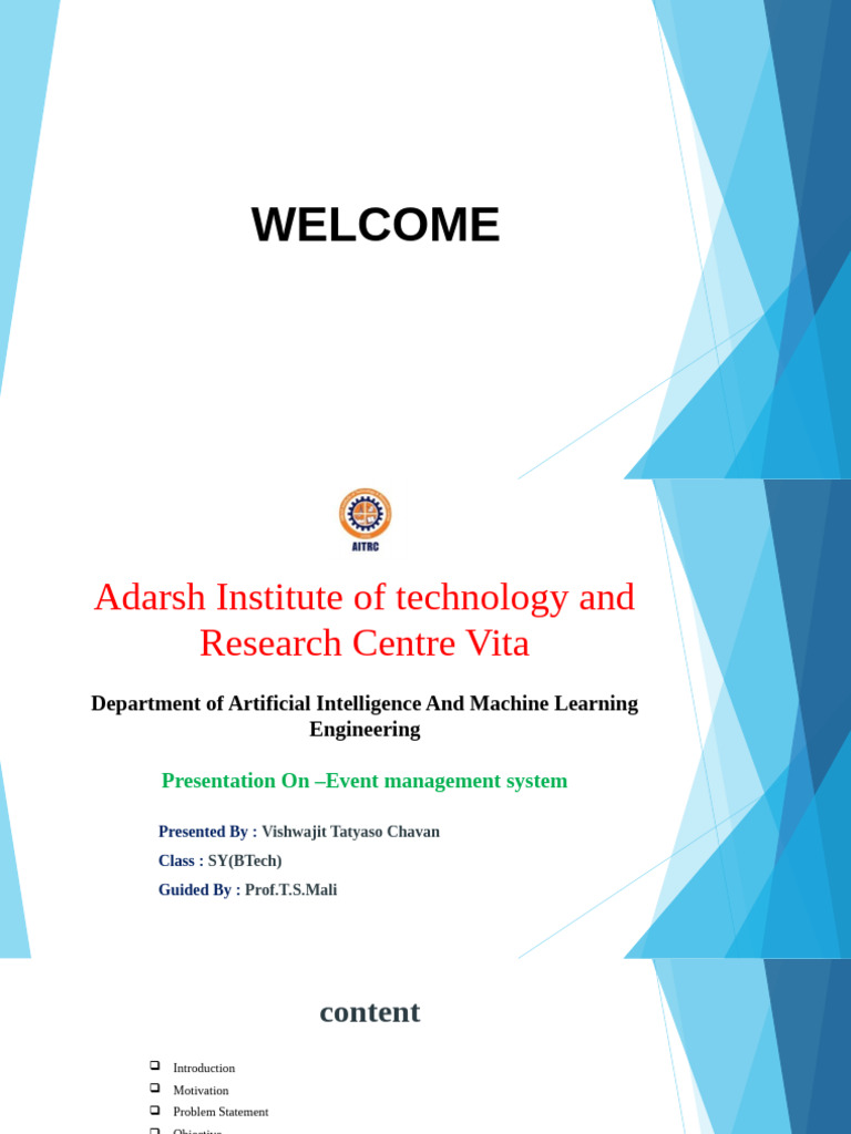 Event Management System | PDF | Logistics | Marketing