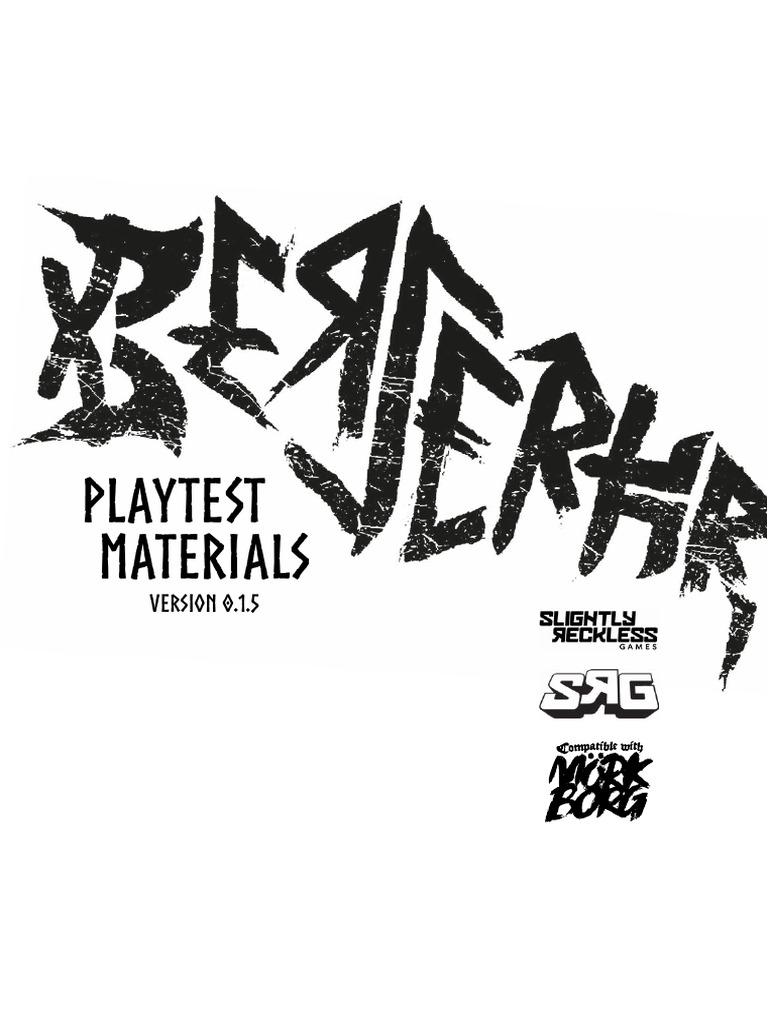 Berserkr_Playtest_Materials_0.1.5 | PDF | Runes | Ghosts