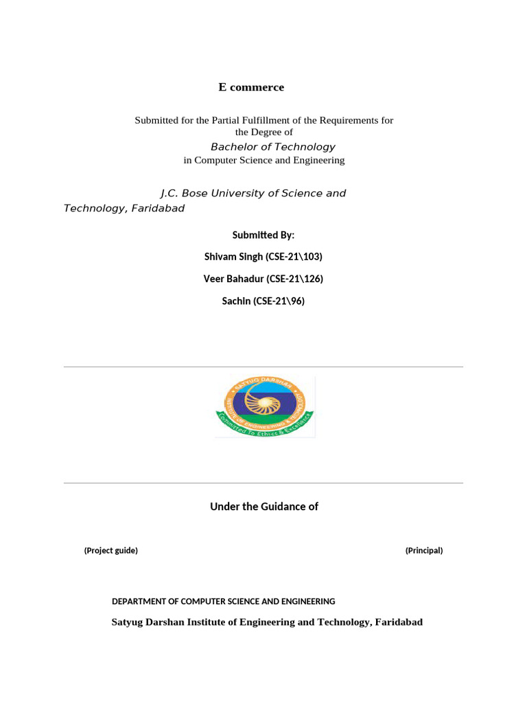 E Commerce Report Pdf Websites Usability