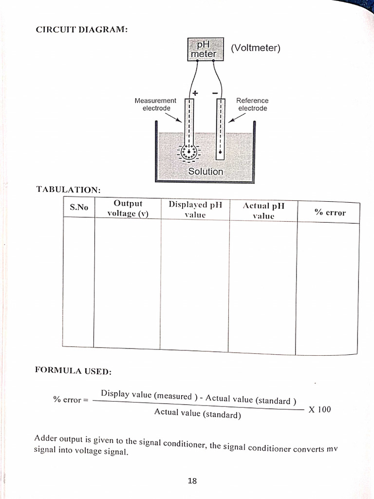 Exp-6 PH Value For Different Solution | PDF