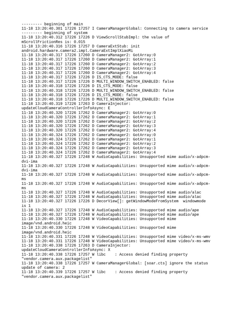 Log Cat 1731910840235 | PDF | Computer Programming | Software