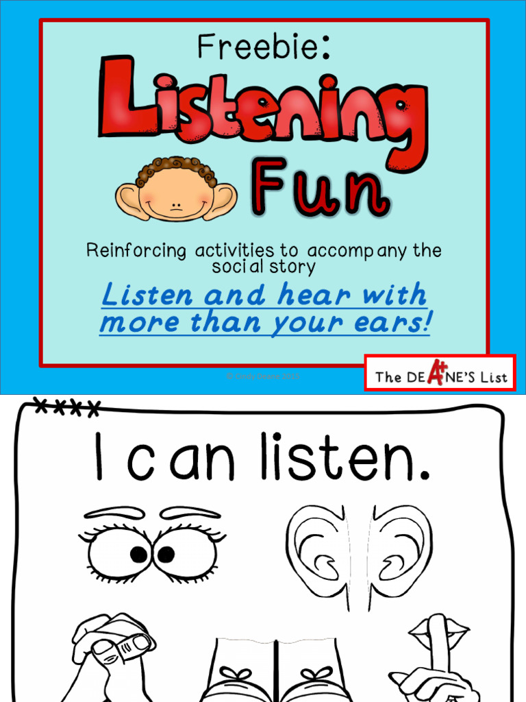 Freebie: Listen and Hear With More Than Your Ears! | PDF