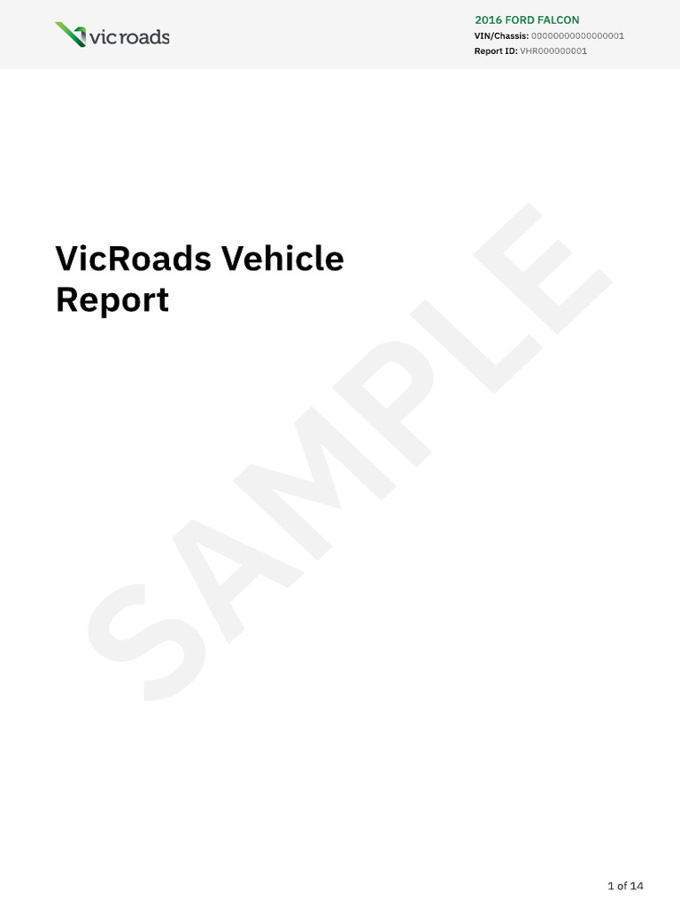 Sample Light Vehicle Report | PDF | Fuel Economy In Automobiles ...