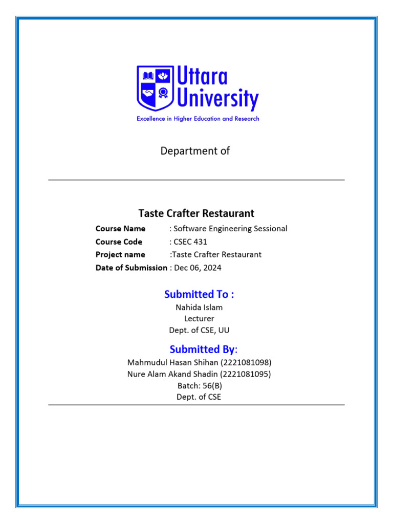 Final_Report_Of_SE | PDF | Unified Modeling Language | Use Case
