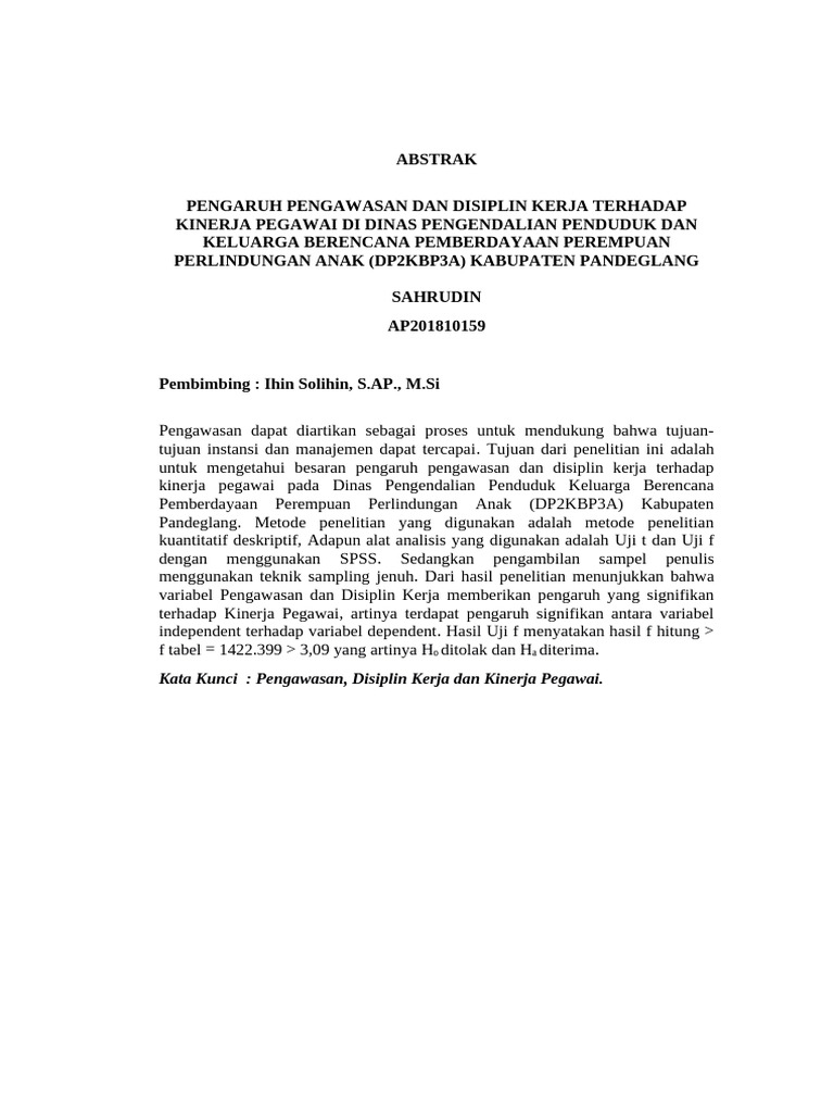 CONTOH ABSTRAK | PDF