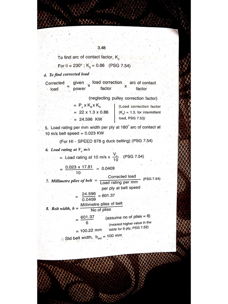 Unit-3 - V Belt Problems | PDF