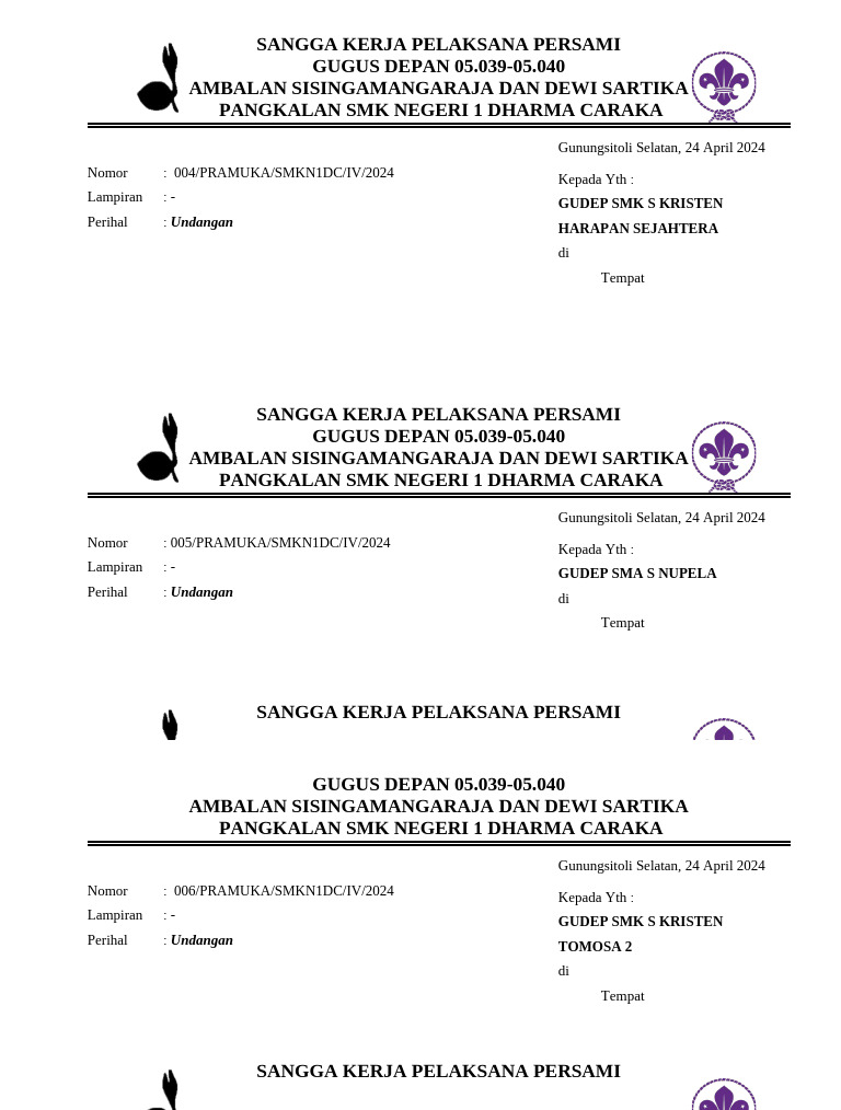 Format Amplop Surat | PDF