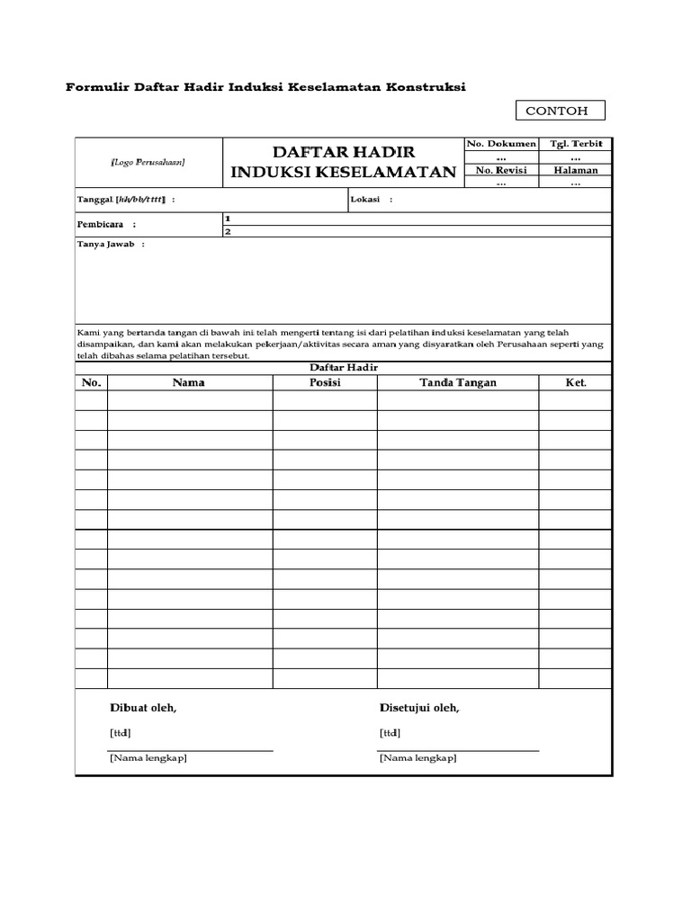 Formuliar Laporan Harian SMKK | PDF