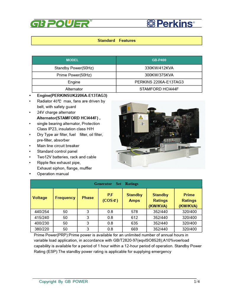 GB-P400.doc-1 | PDF | Engines | Mechanical Engineering