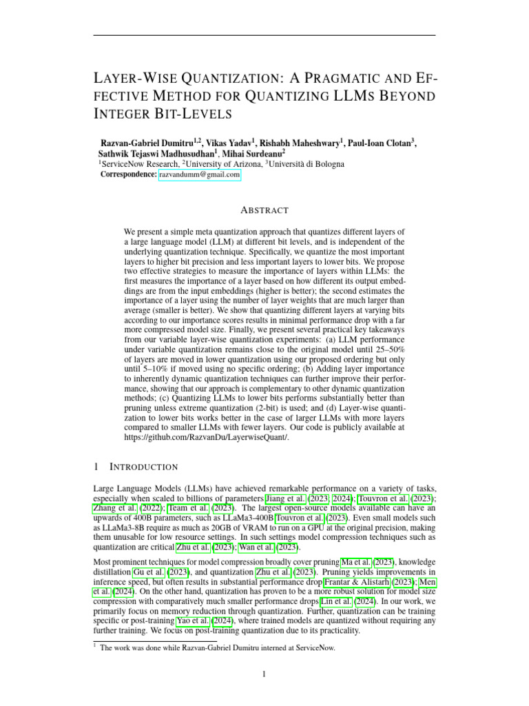 Layer-Wise Quantization for LLMs | PDF | Applied Mathematics
