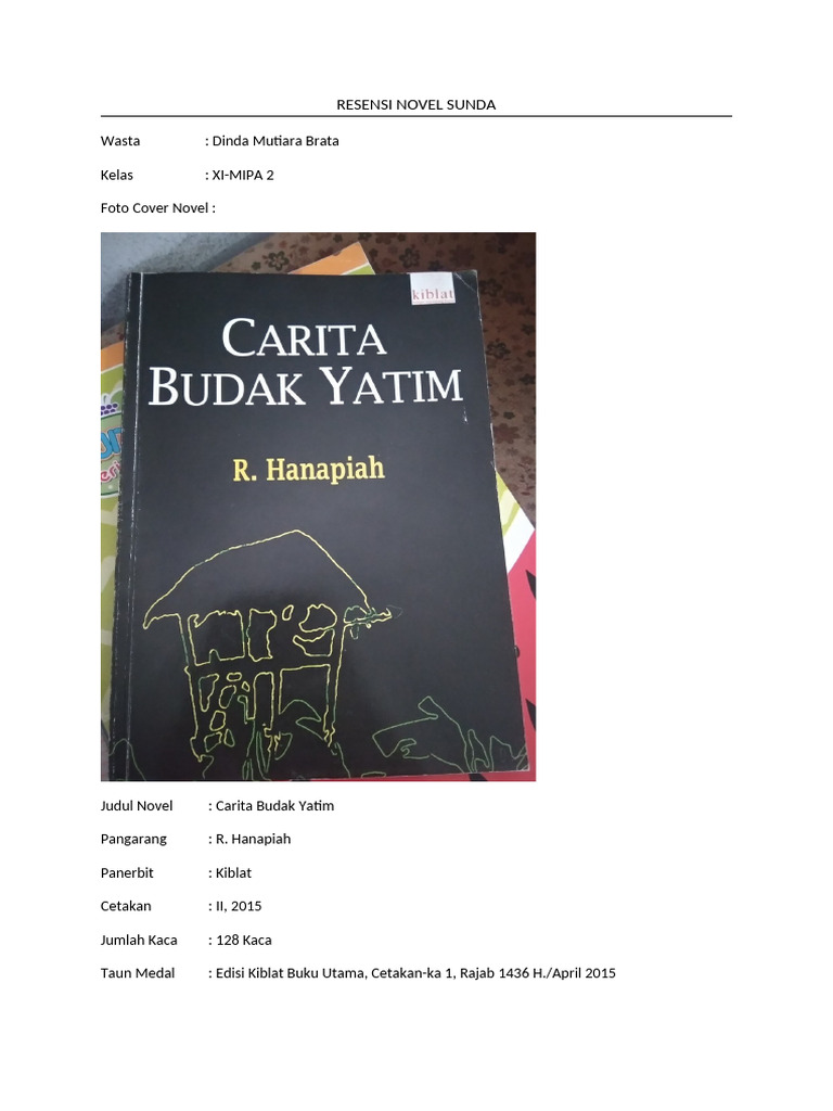 RESENSI NOVEL SUNDA | PDF