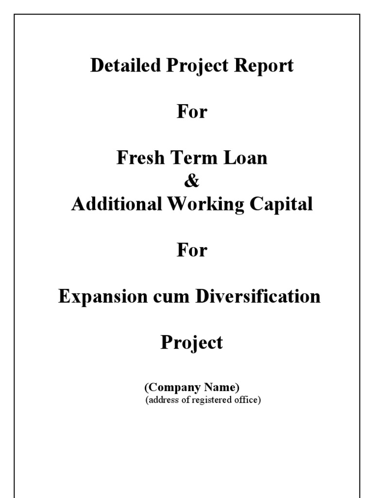 Detailed Project Report Format | PDF | Accrual | Taxes