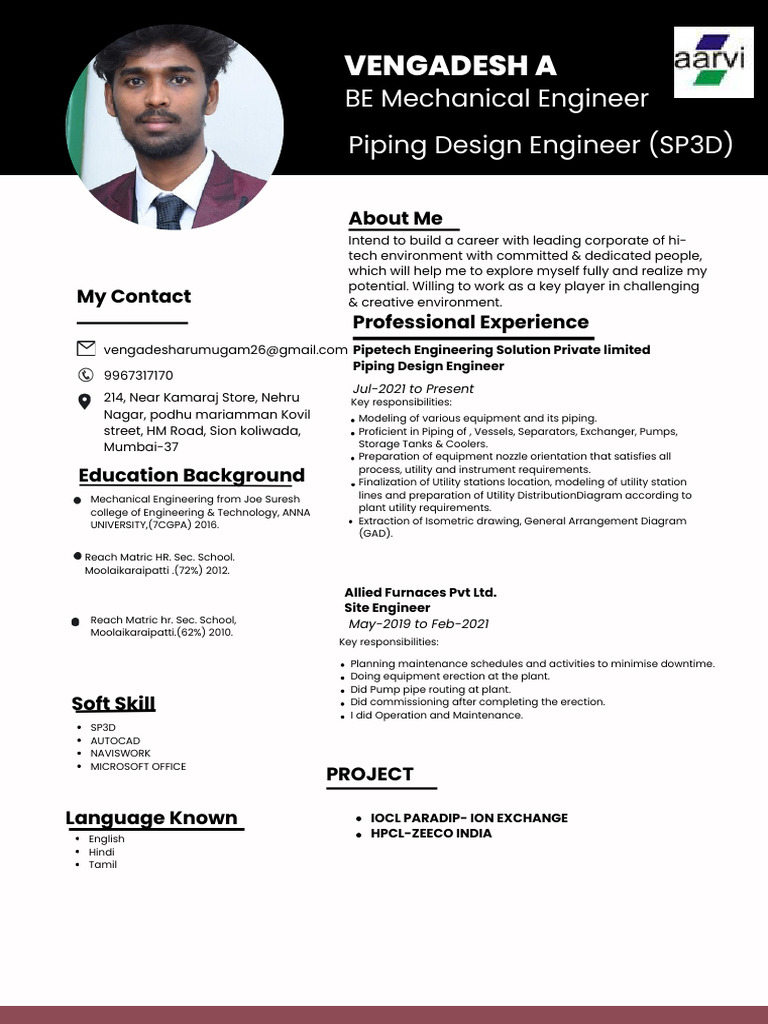 Piping Design Engineer Resume | PDF | Engineering