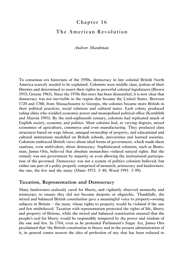 CH 16 American Revolution | PDF | Federalist Party | James Madison