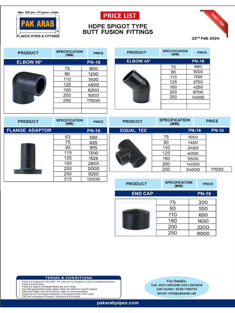 HDPE Butt Fusion Fittings | PDF