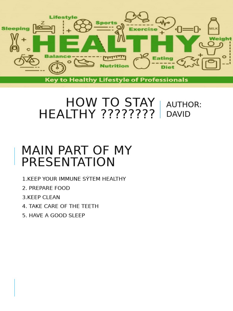 How to Stay Healthy | PDF