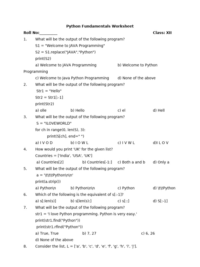 XII Python Fundamentals | PDF | Reserved Word | Software Engineering XII Python Fundamentals | PDF | Reserved Word | Software Engineering