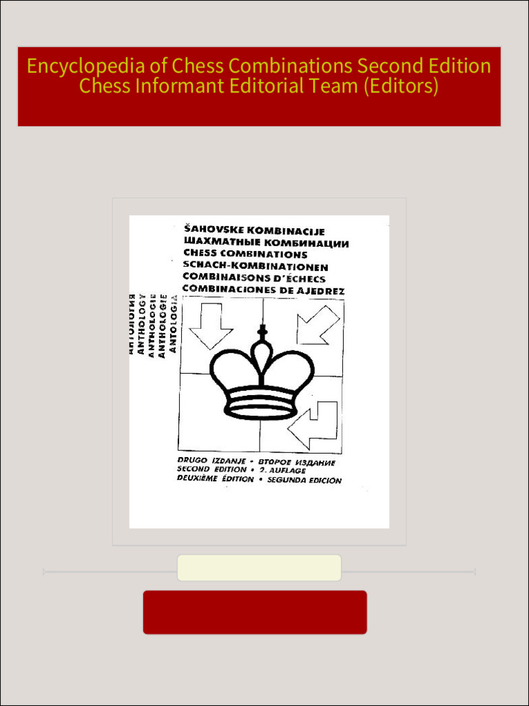 Where can buy Encyclopedia of Chess Combinations Second Edition Chess ... Where can buy Encyclopedia of Chess Combinations Second Edition Chess ...