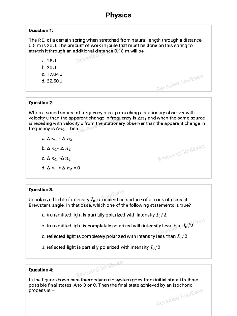 Jee Main Practice Test 4 Pdf Chemical Reactions Electron
