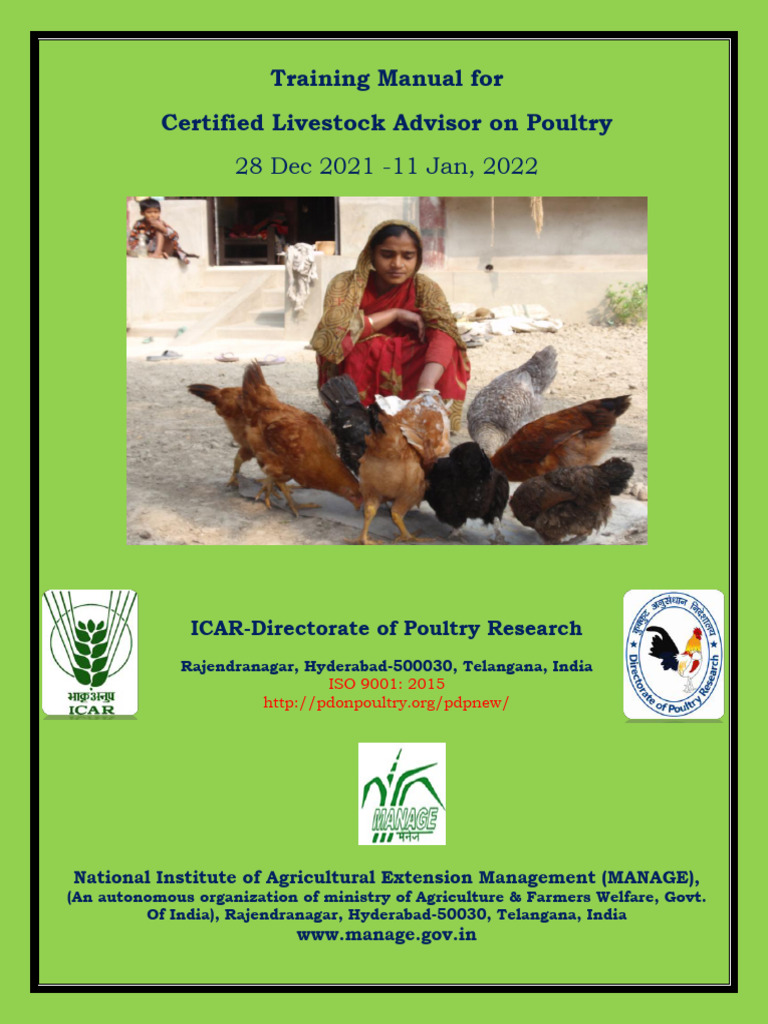 Training Manual | PDF | Broiler | Poultry Farming