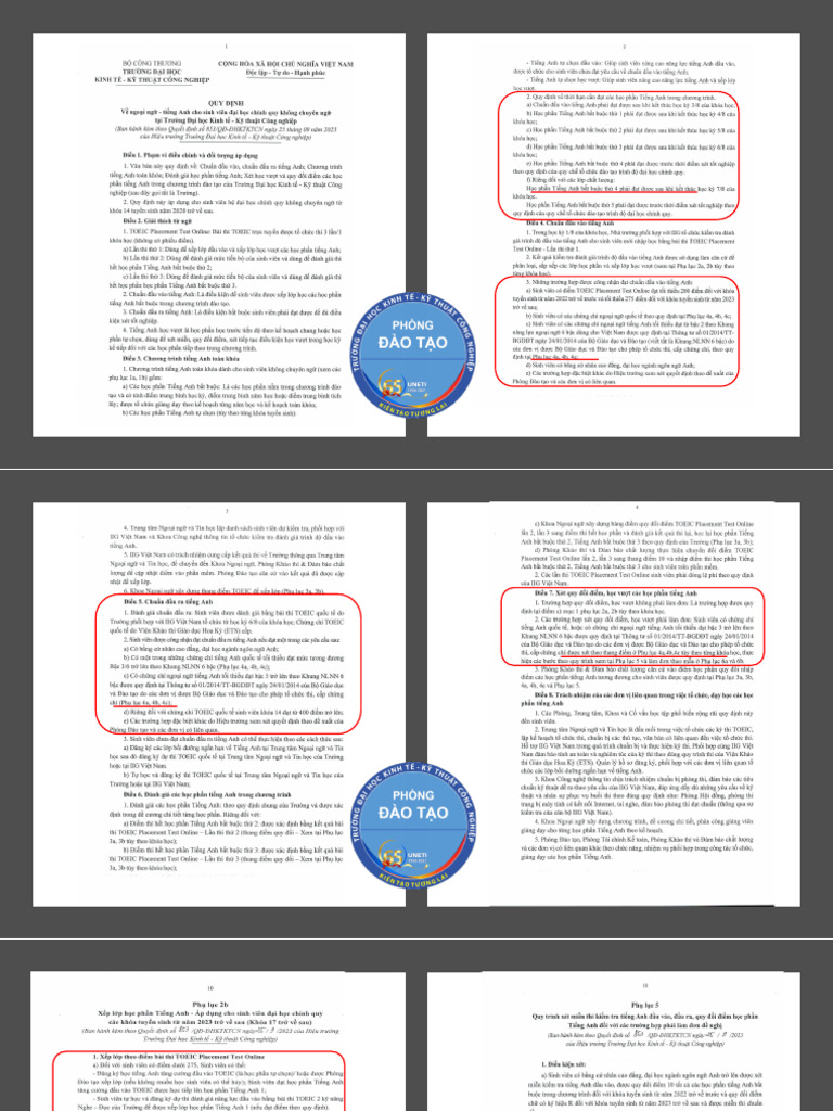 Uneti chuẩn đầu ra tiếng anh | PDF