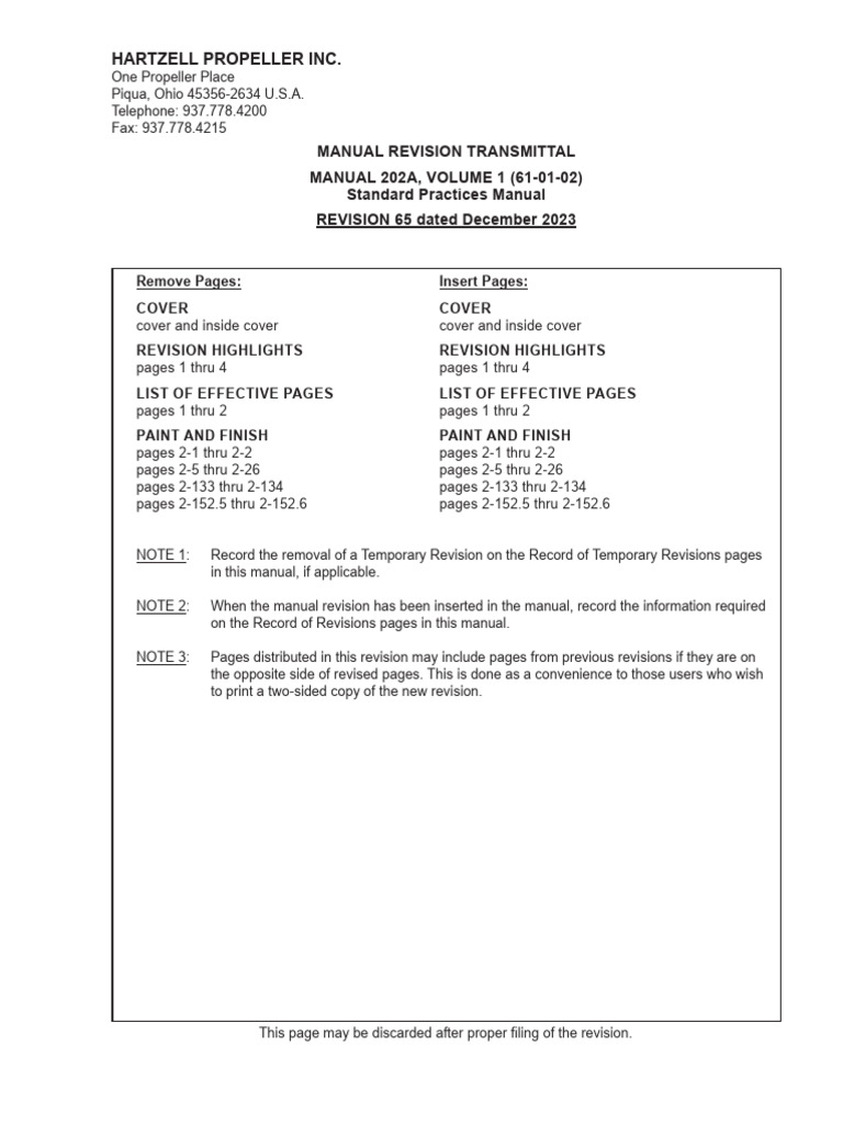 Hartzell Propeller Inc | PDF | Federal Aviation Administration | Aviation