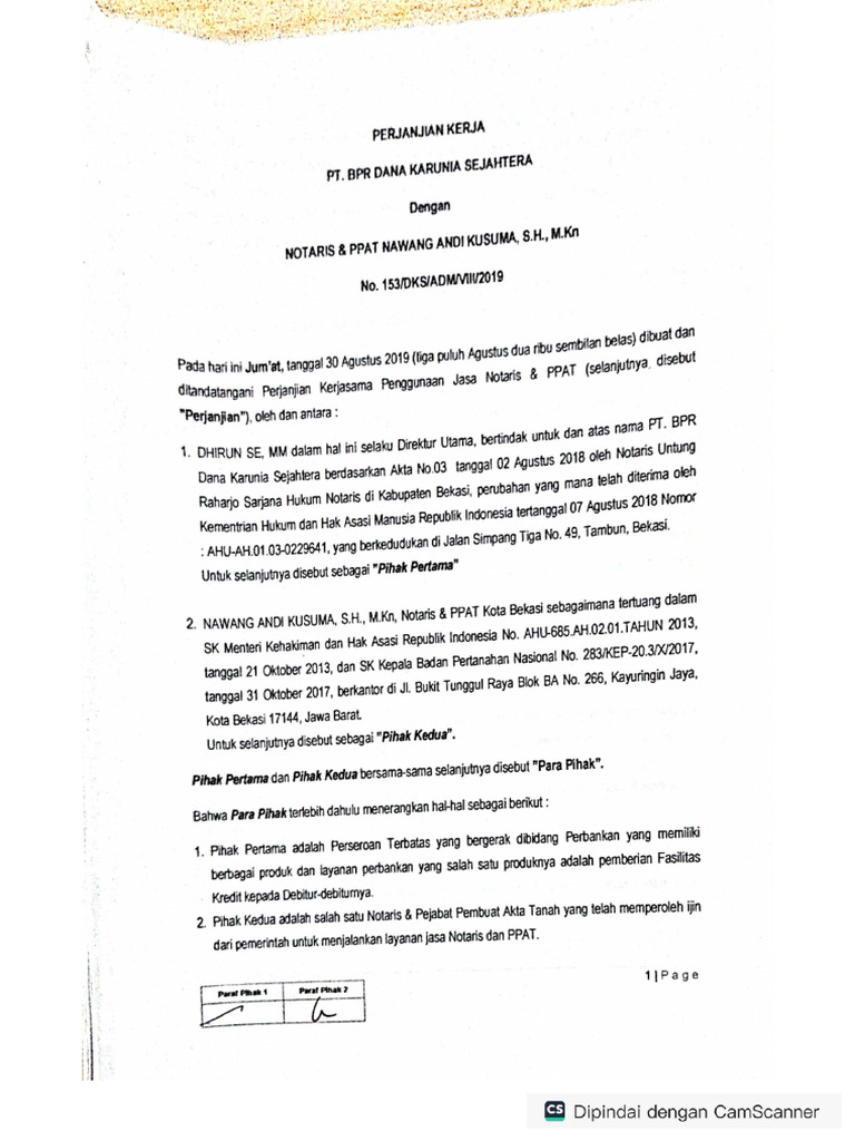 PKS Notaris Nawang Andi Kusuma | PDF