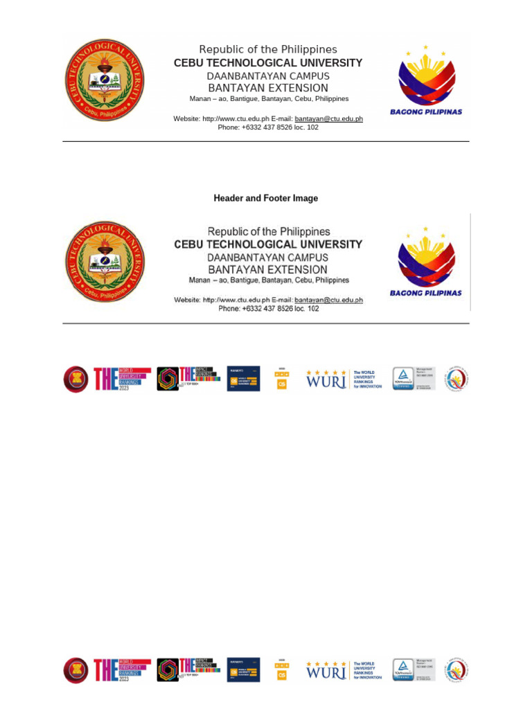 CTU-new-logo-BANYAYAN-April-2-Bagong-Pilipinas | PDF